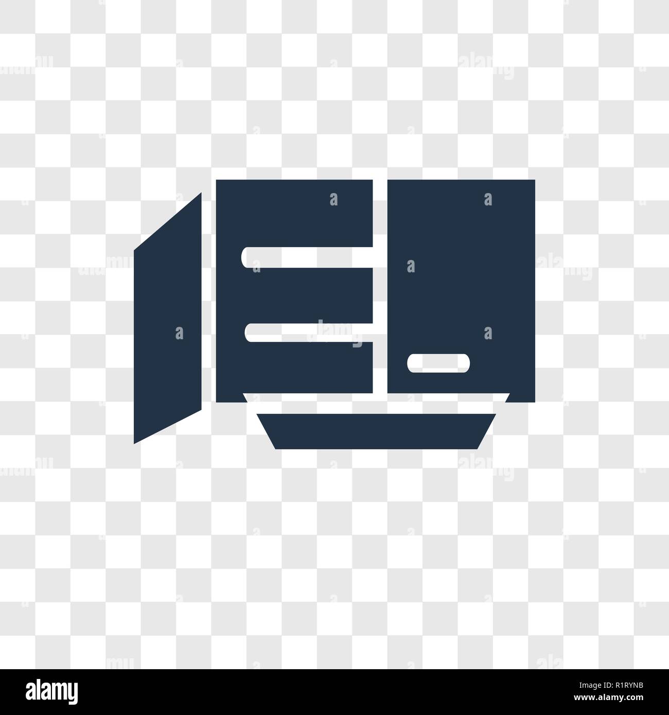 Cabinet vector icon isolated on transparent background, Cabinet ...