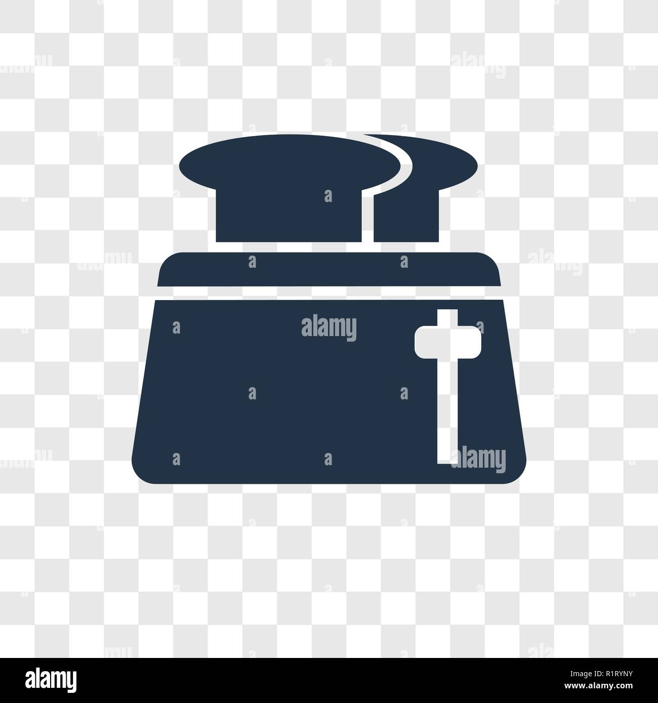 Toaster vector icon isolated on transparent background, Toaster ...