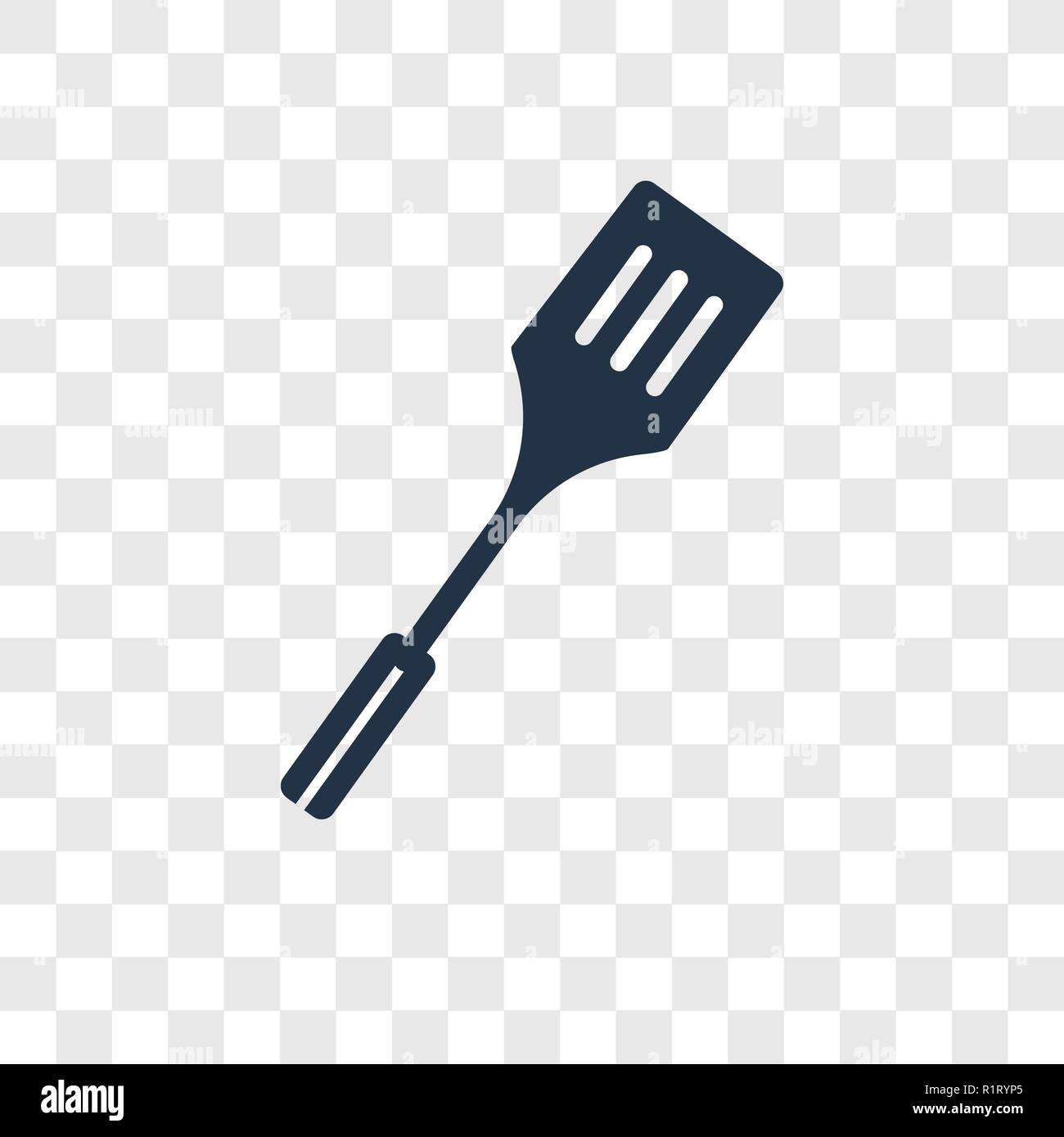 Spatula vector icon isolated on transparent background, Spatula ...