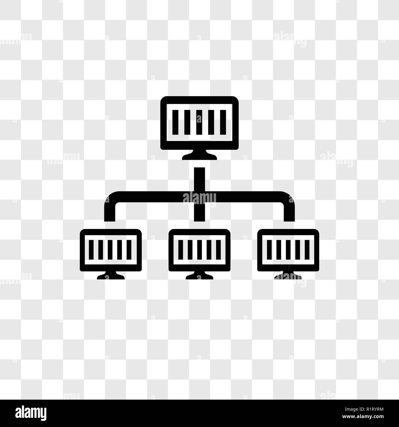 Lan vector icon isolated on transparent background, Lan transparency logo concept Stock Vector ...