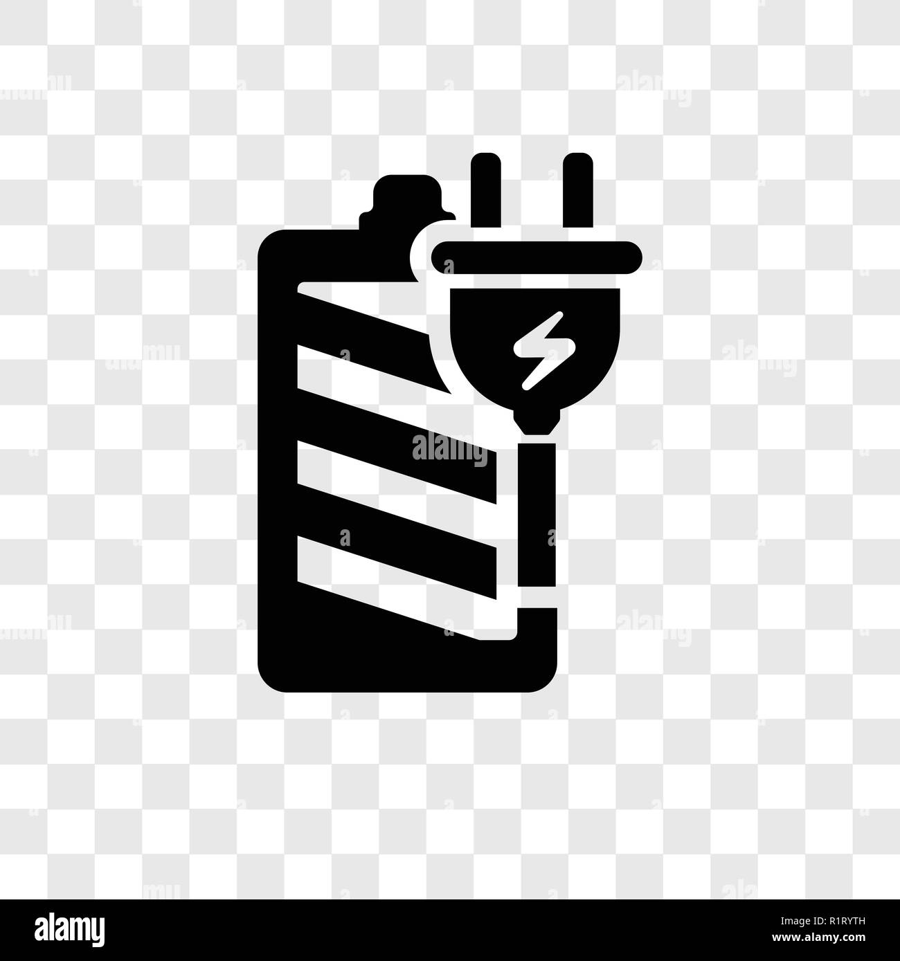 Charging vector icon isolated on transparent background, Charging ...