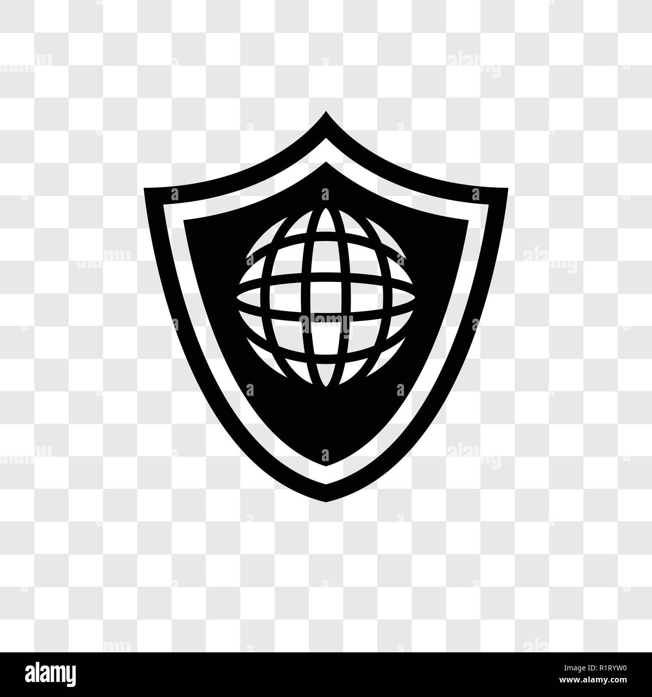 Security vector icon isolated on transparent background, Security ...