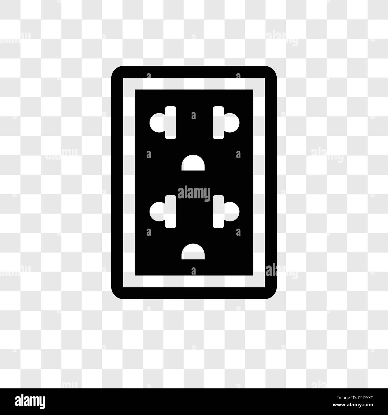 Socket vector icon isolated on transparent background, Socket ...