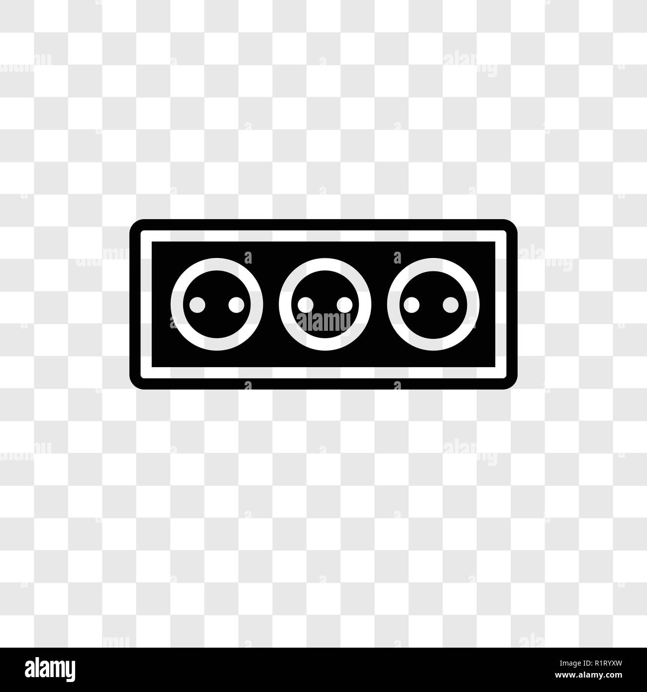 Socket vector icon isolated on transparent background, Socket ...