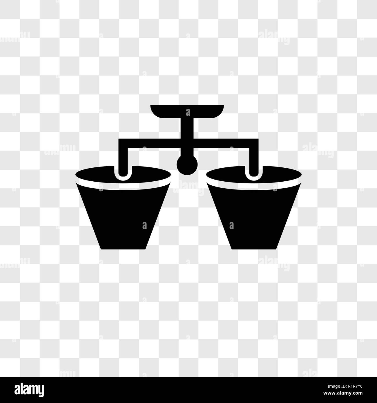 Lamp vector icon isolated on transparent background, Lamp transparency ...