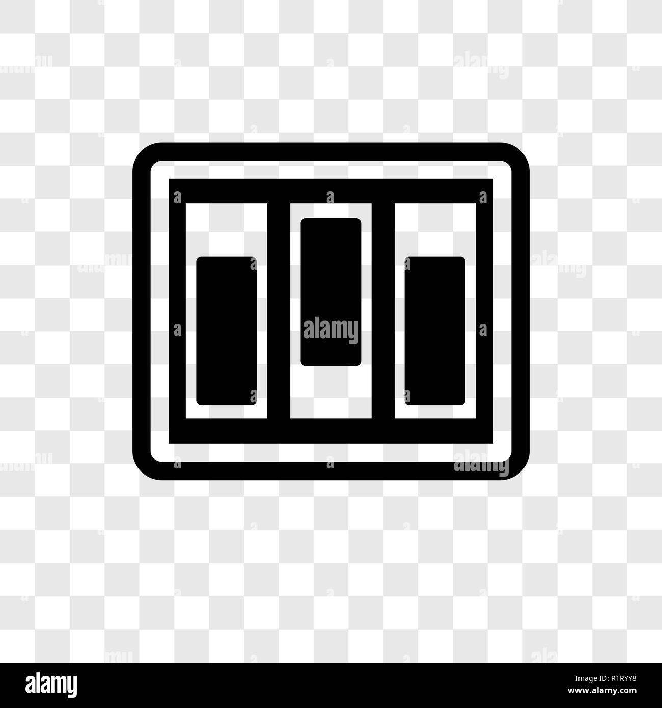 Switch vector icon isolated on transparent background, Switch ...