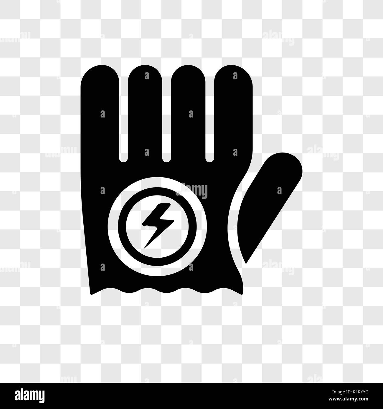Glove vector icon isolated on transparent background, Glove ...