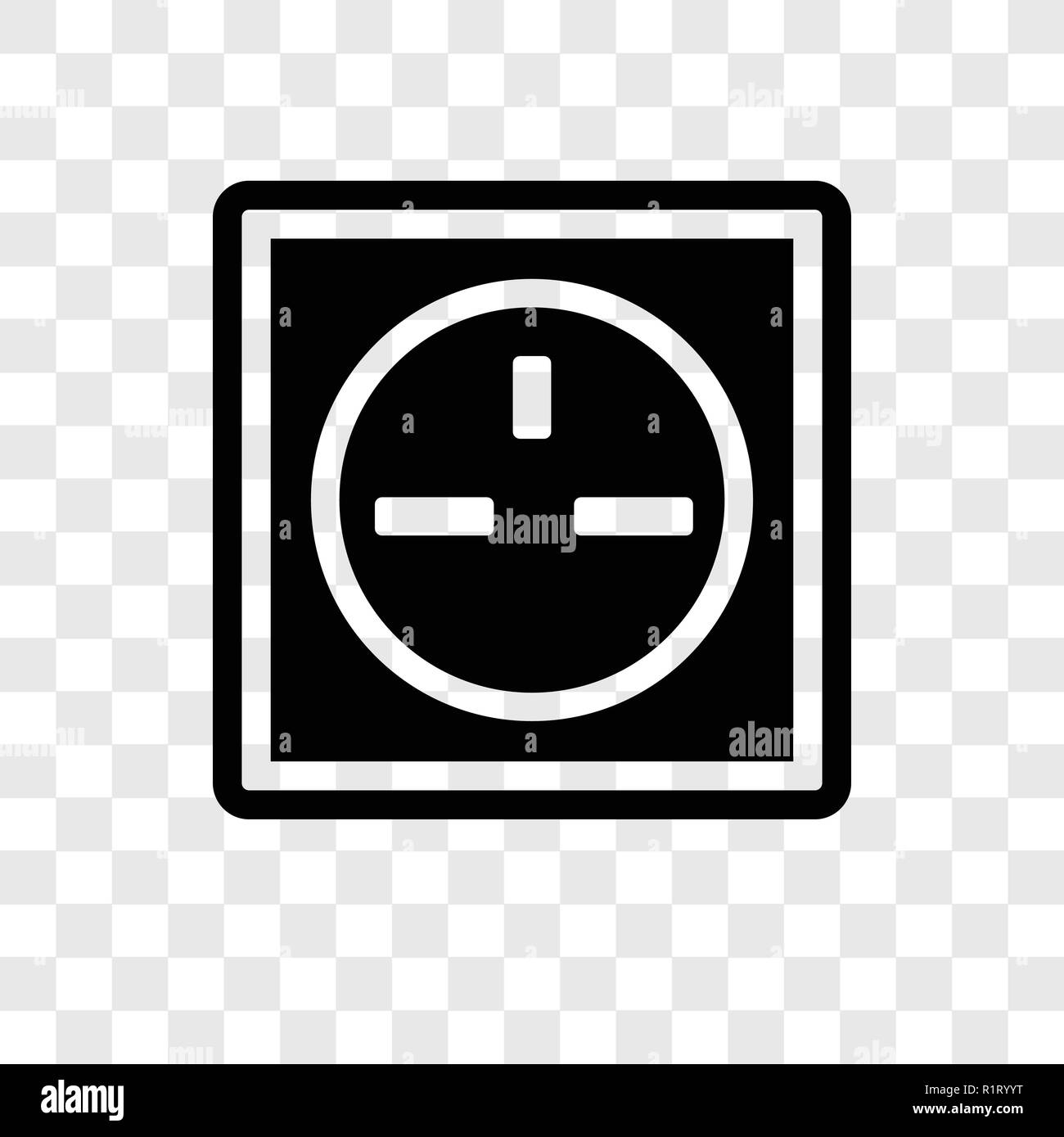 Socket vector icon isolated on transparent background, Socket ...