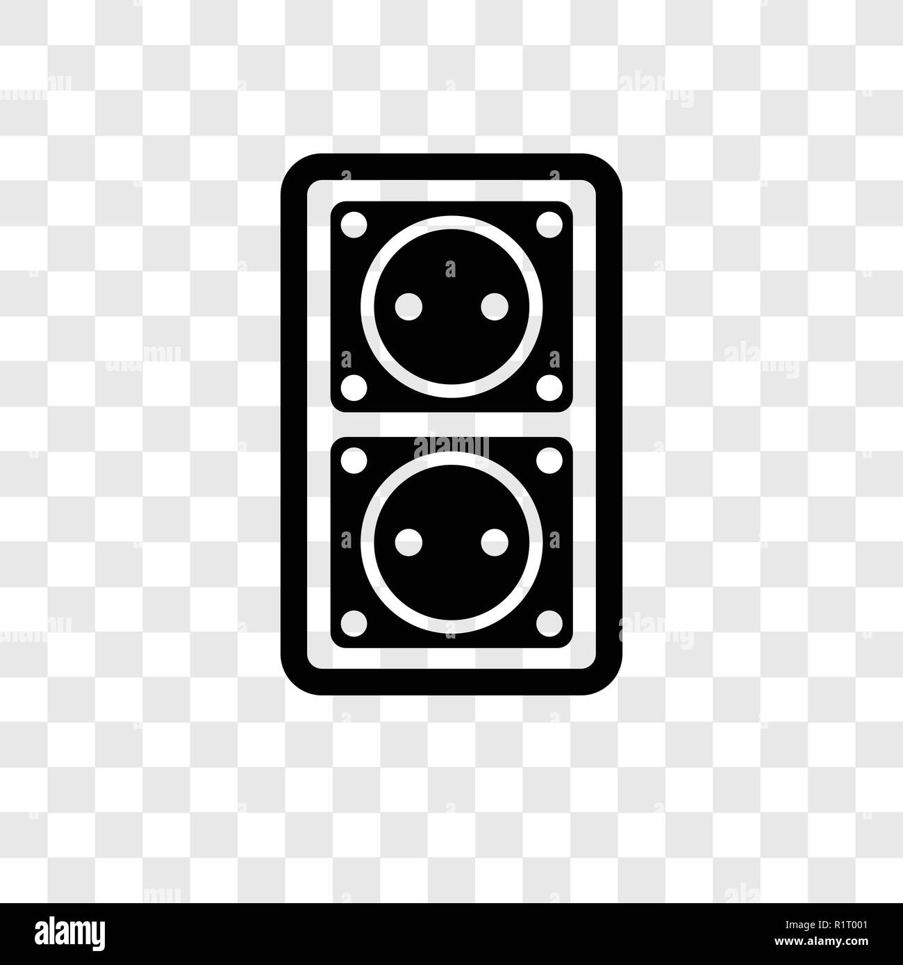 Socket vector icon isolated on transparent background, Socket ...