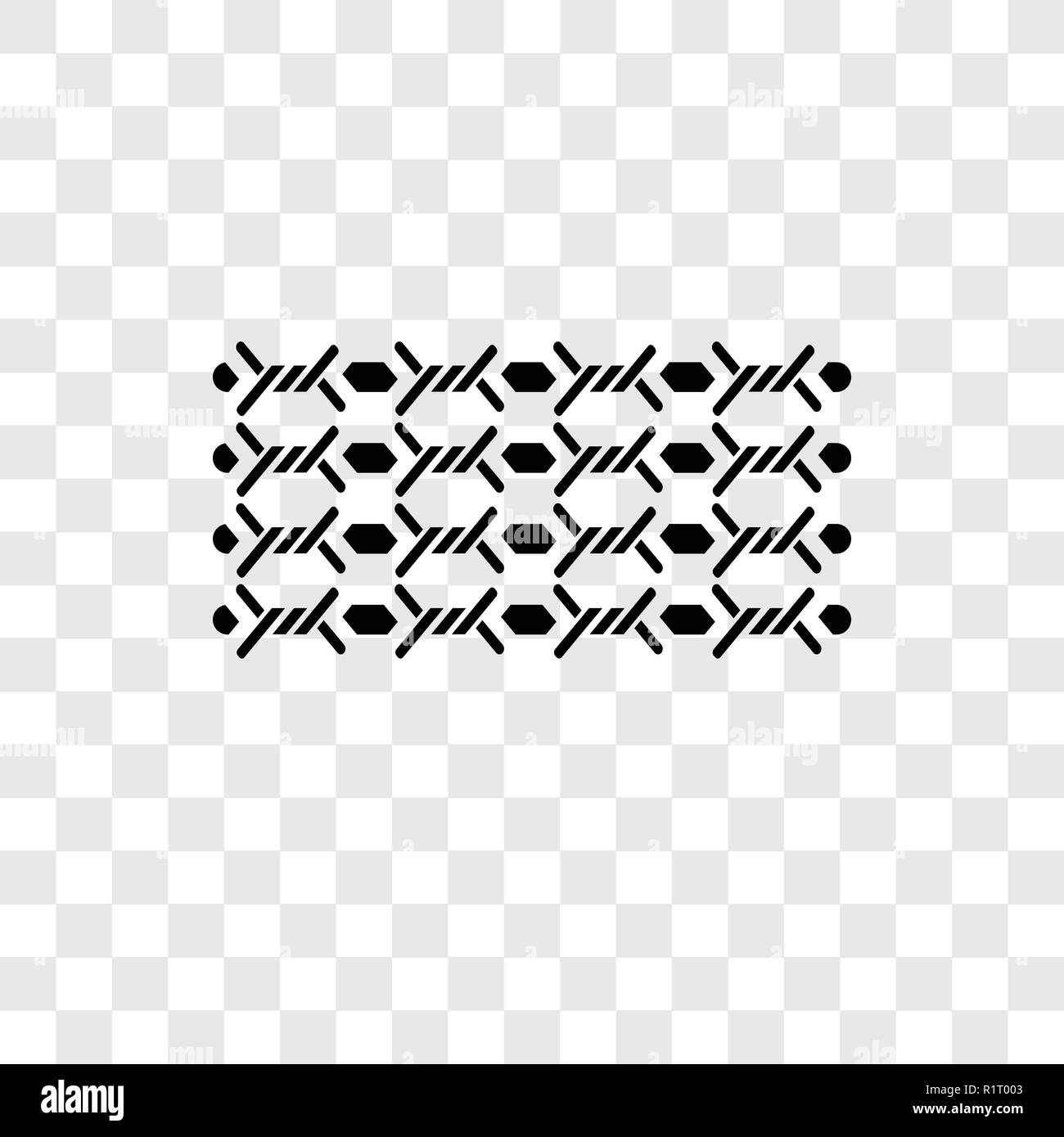 Wire vector icon isolated on transparent background, Wire transparency ...