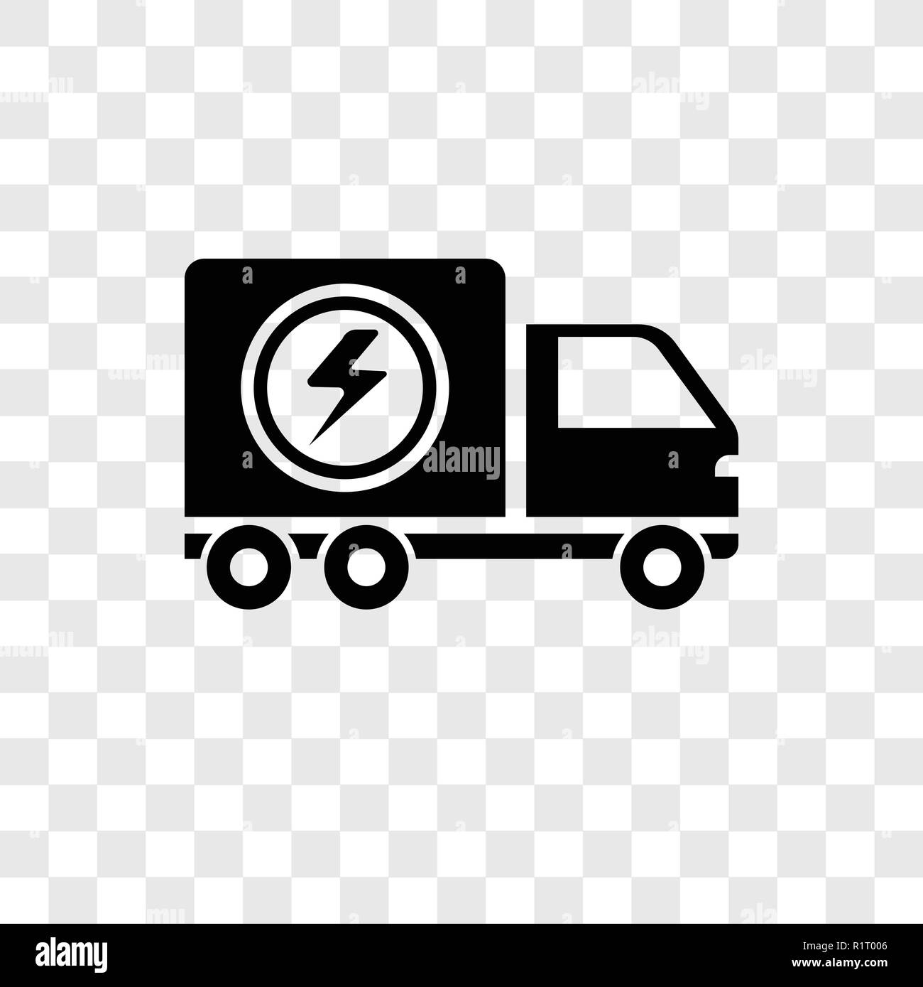 Truck vector icon isolated on transparent background, Truck ...