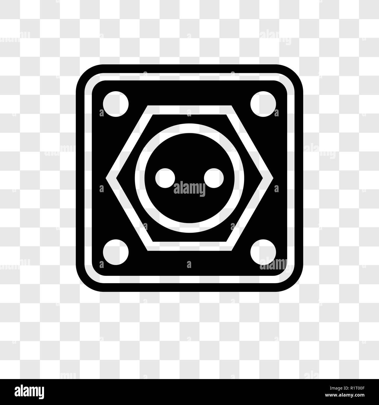 Socket vector icon isolated on transparent background, Socket ...