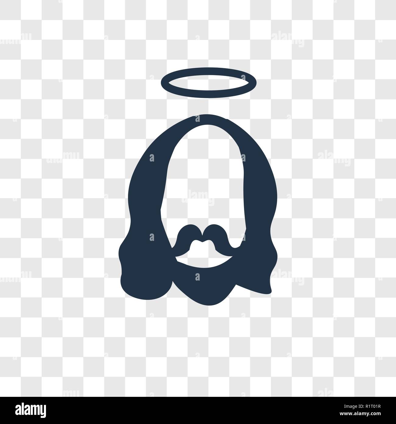 Jesus vector icon isolated on transparent background, Jesus ...