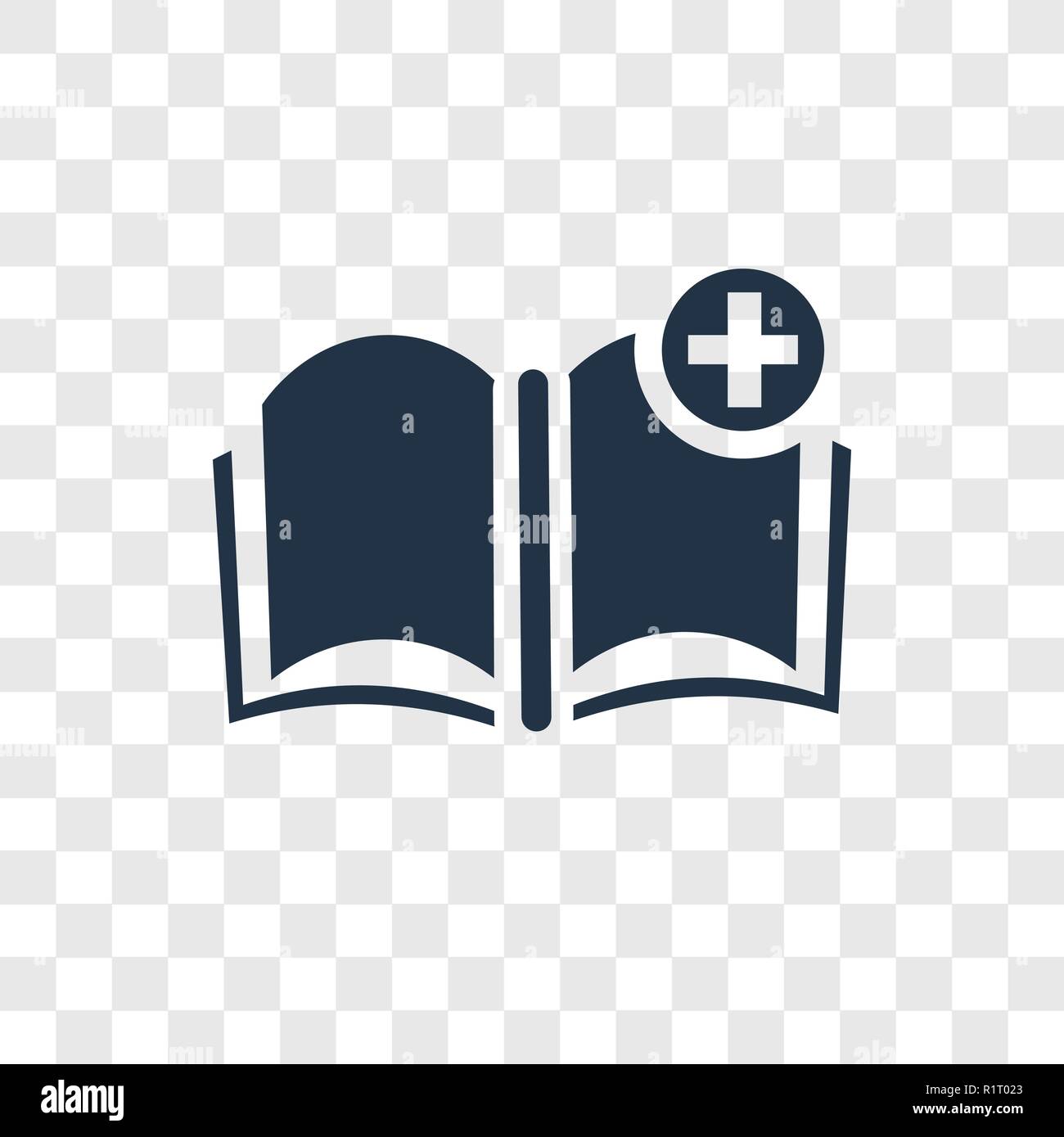 Book vector icon isolated on transparent background, Book transparency ...