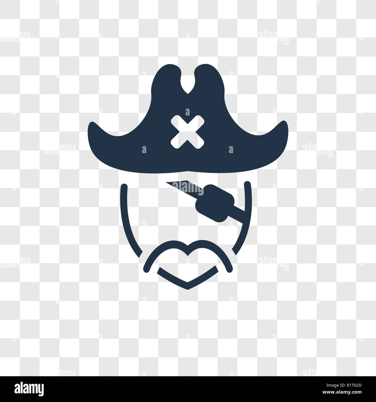 Long john silver vector icon isolated on transparent background, Long ...