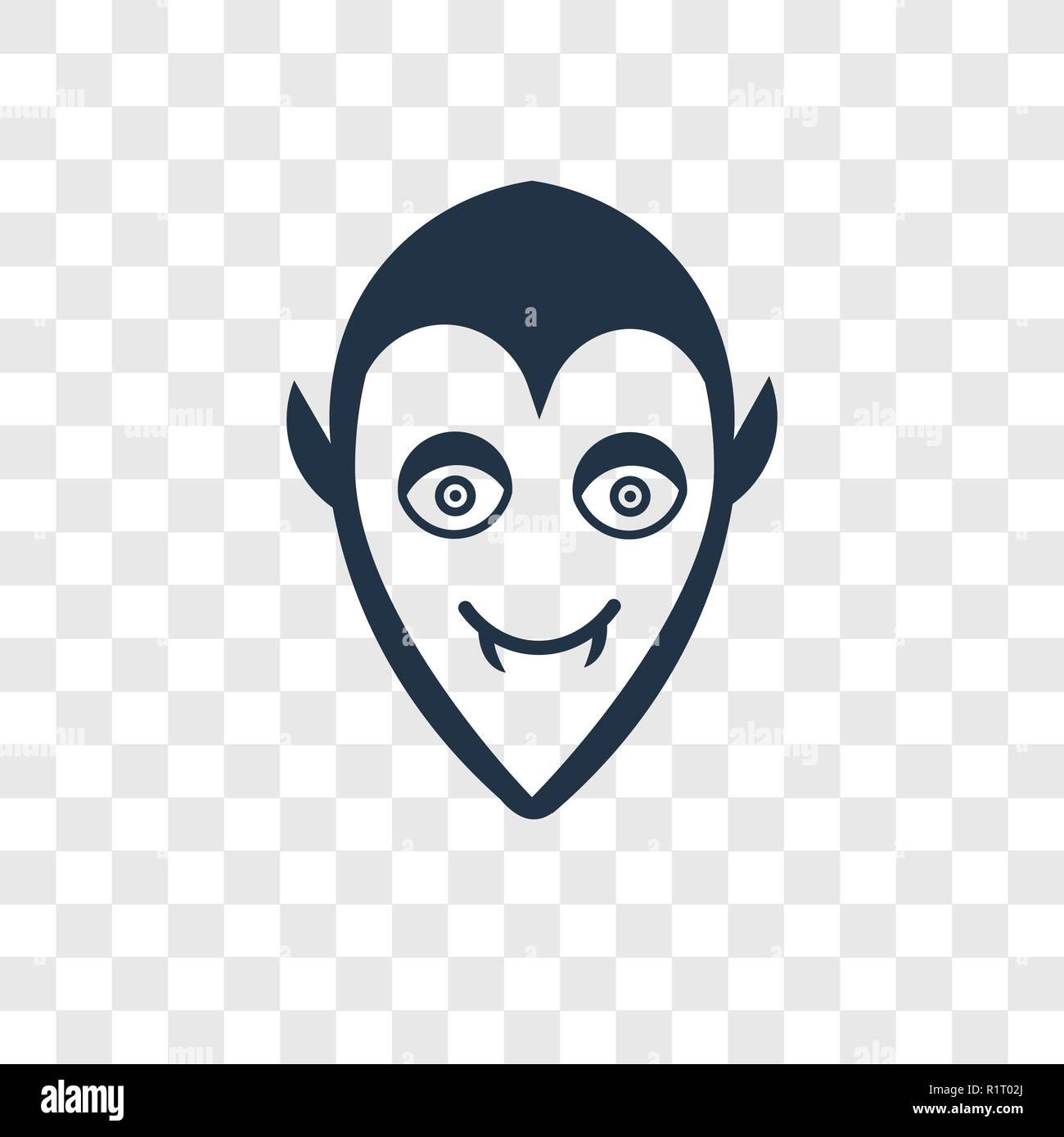 Dracula vector icon isolated on transparent background, Dracula ...