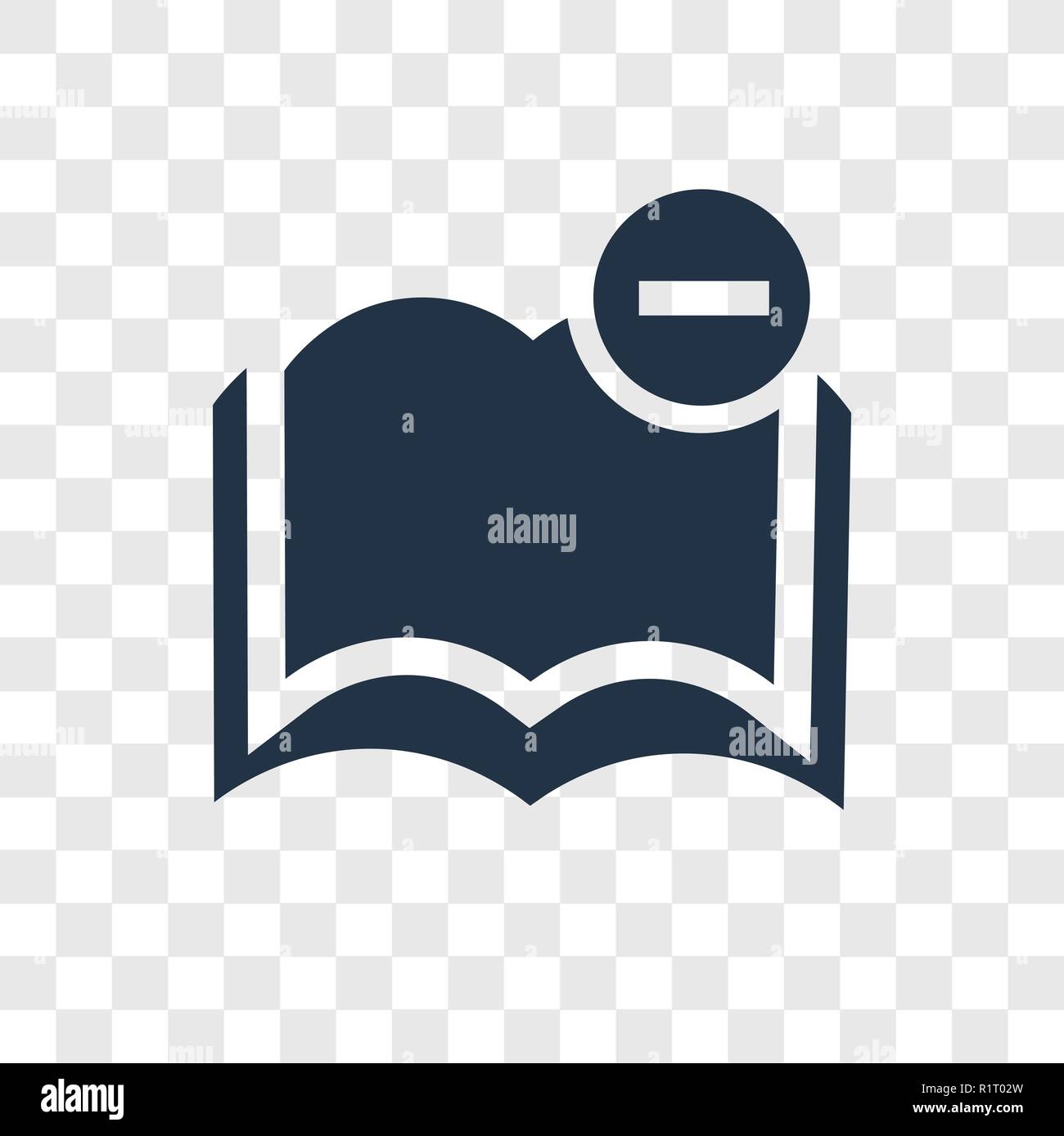 Book vector icon isolated on transparent background, Book transparency ...