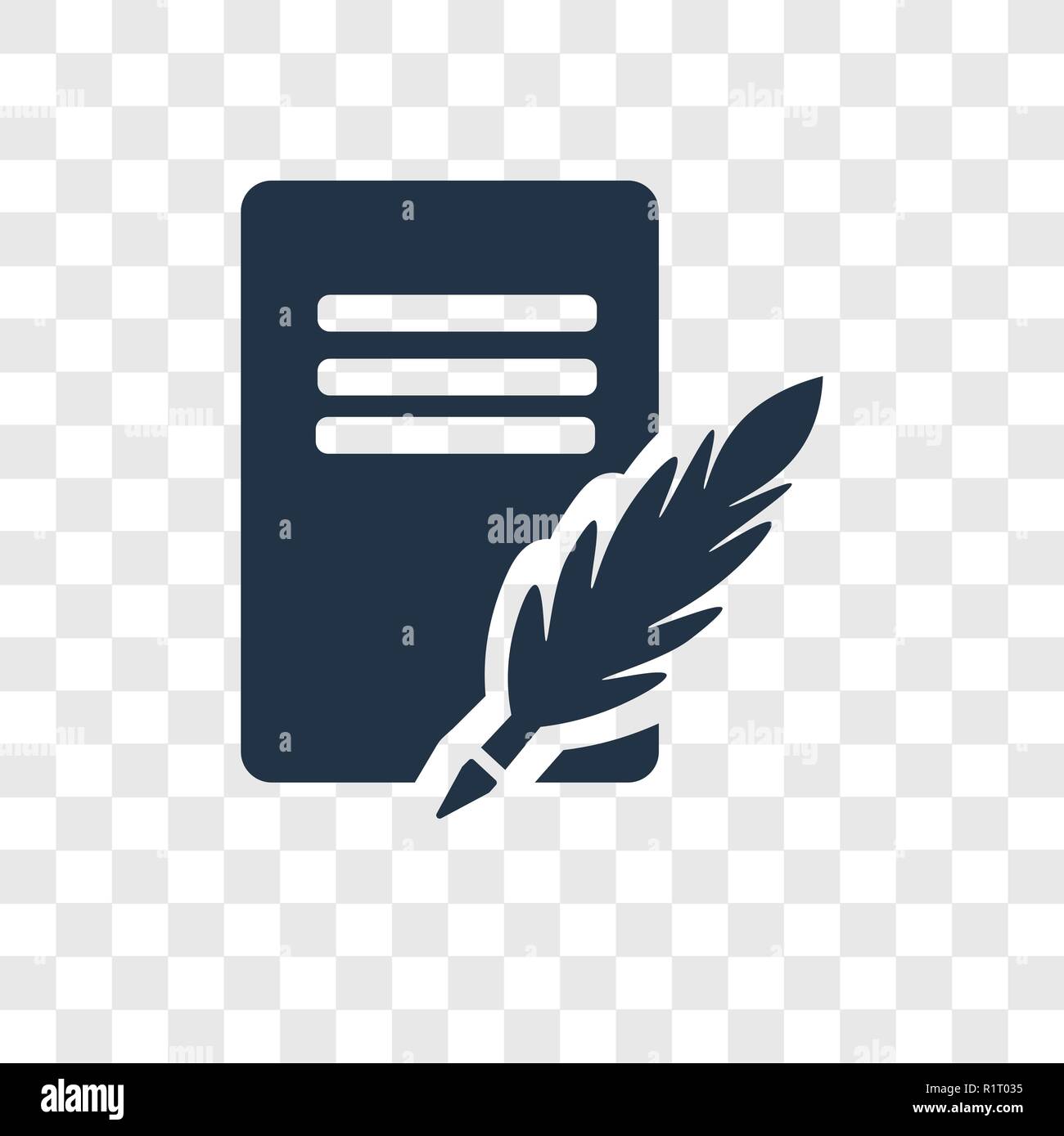 Letter vector icon isolated on transparent background, Letter ...