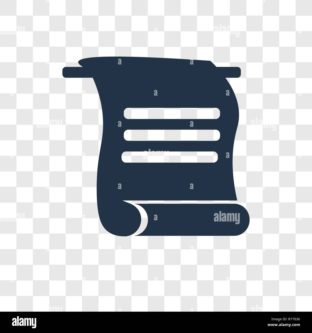 Paper vector icon isolated on transparent background, Paper ...