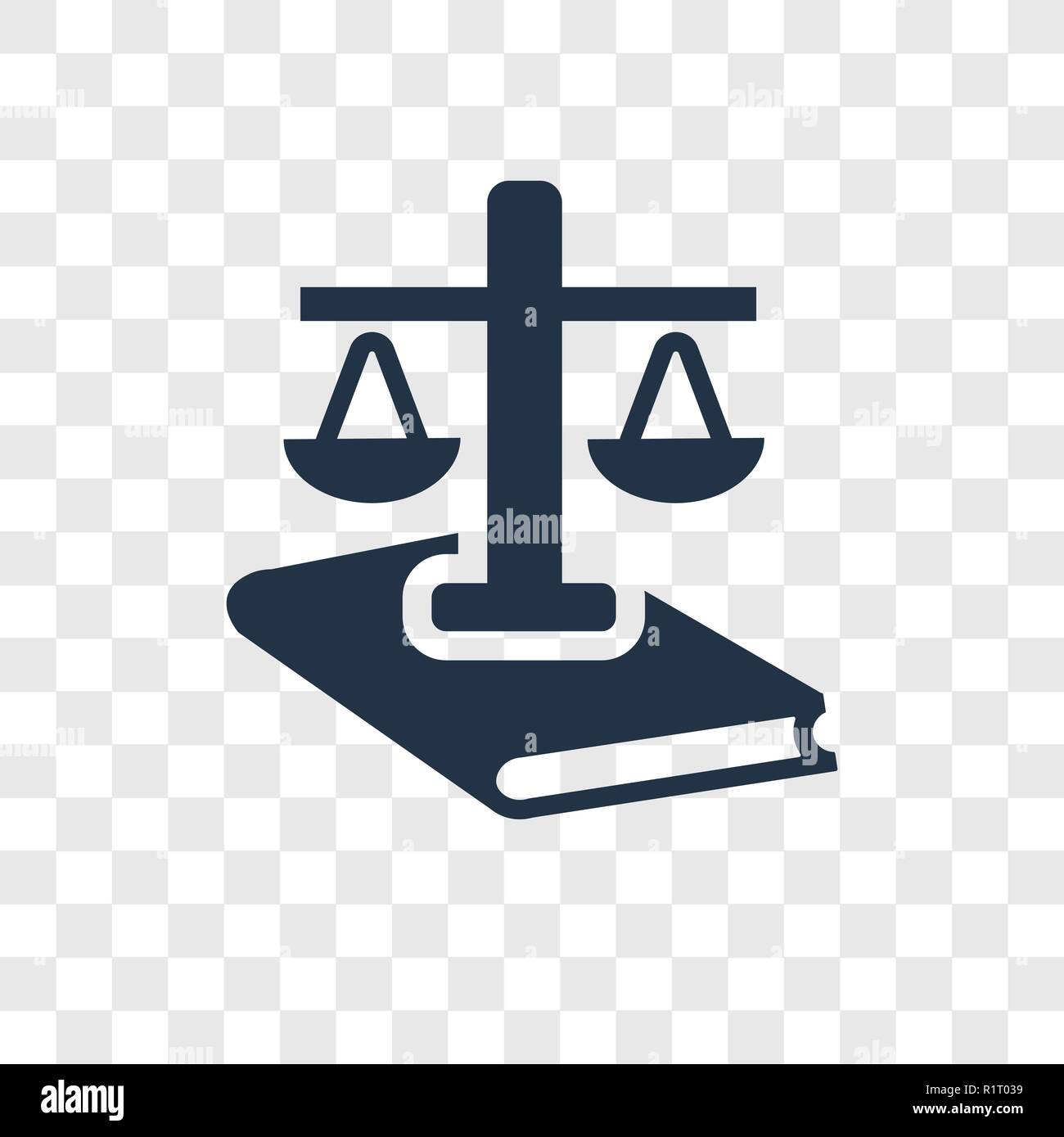 Law vector icon isolated on transparent background, Law transparency ...