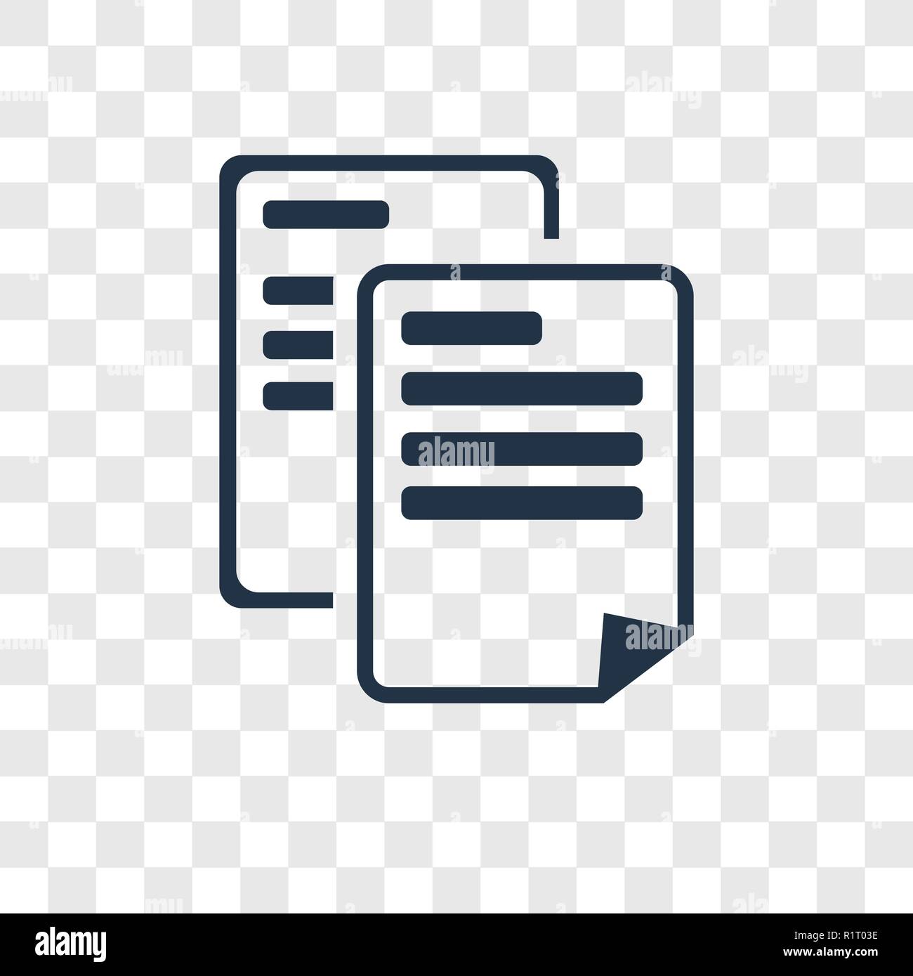 Paper vector icon isolated on transparent background, Paper ...