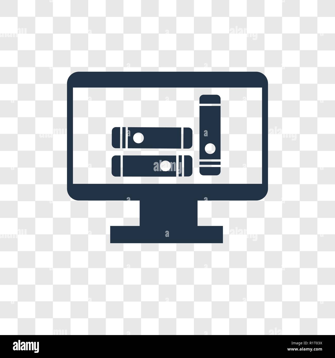 Ebook vector icon isolated on transparent background, Ebook ...