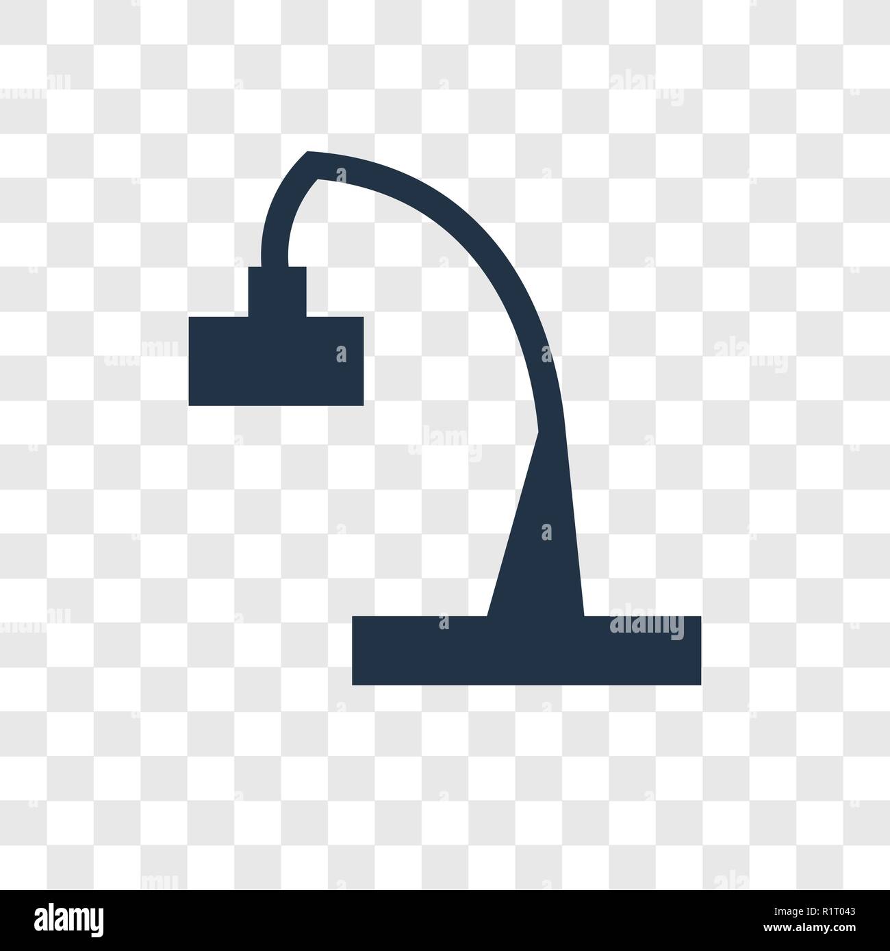 Lamp vector icon isolated on transparent background, Lamp transparency ...