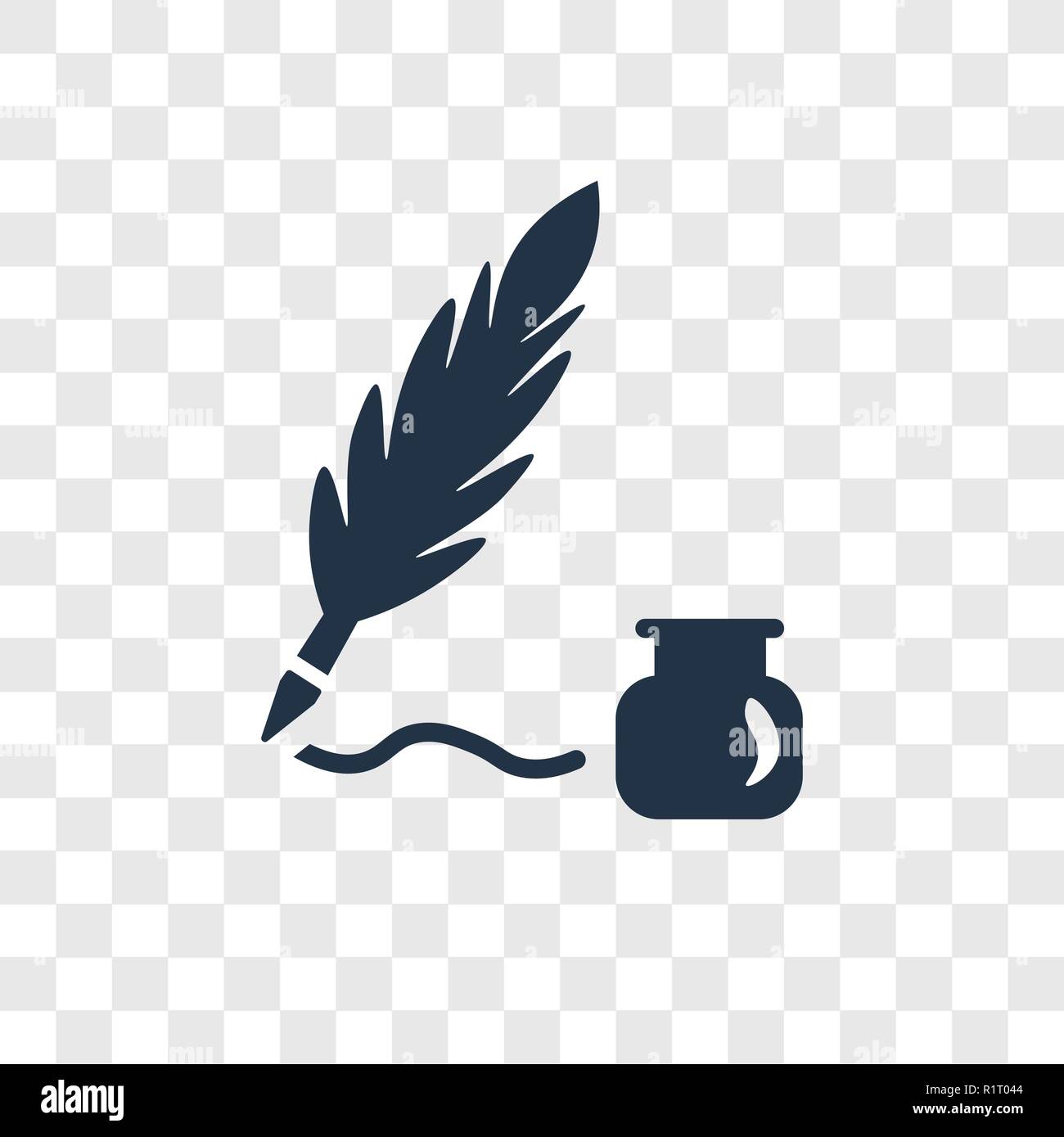 Ink vector icon isolated on transparent background, Ink transparency ...