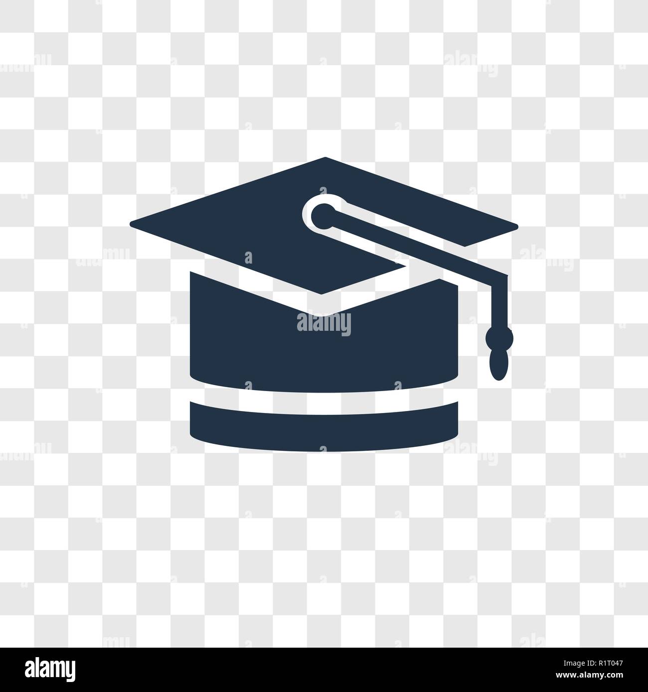Graduation vector icon isolated on transparent background, Graduation ...