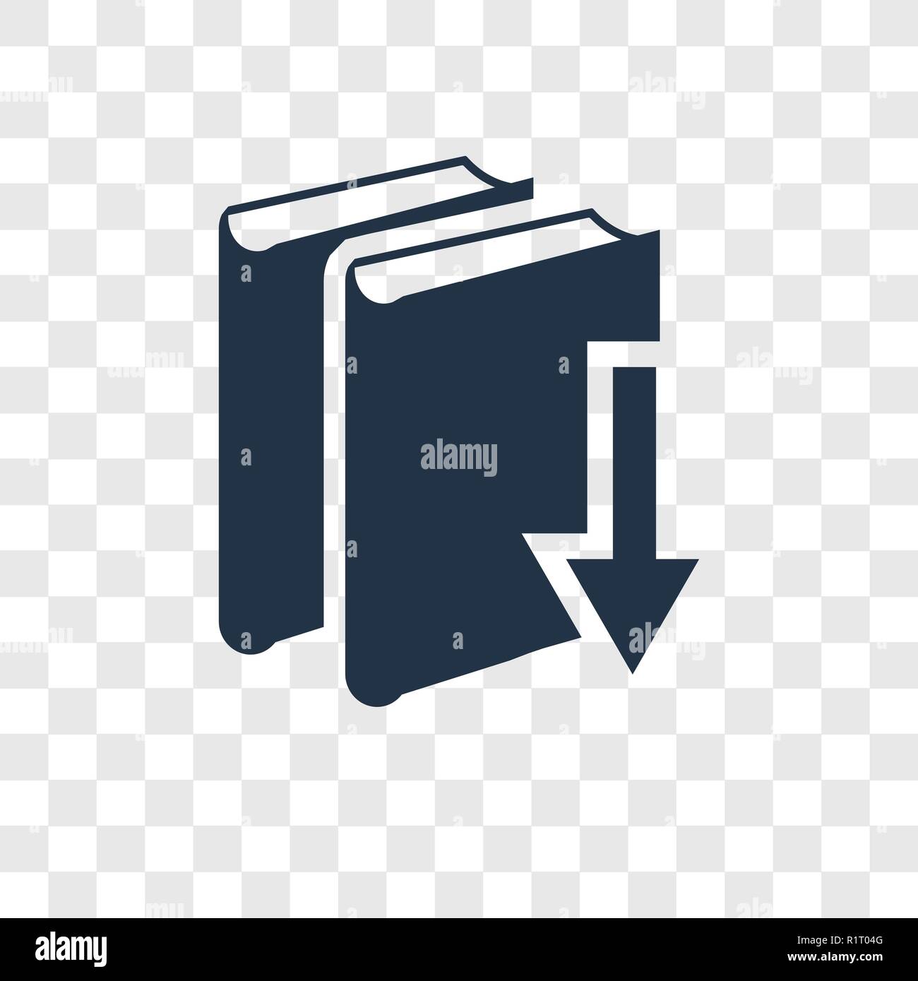Book vector icon isolated on transparent background, Book transparency ...