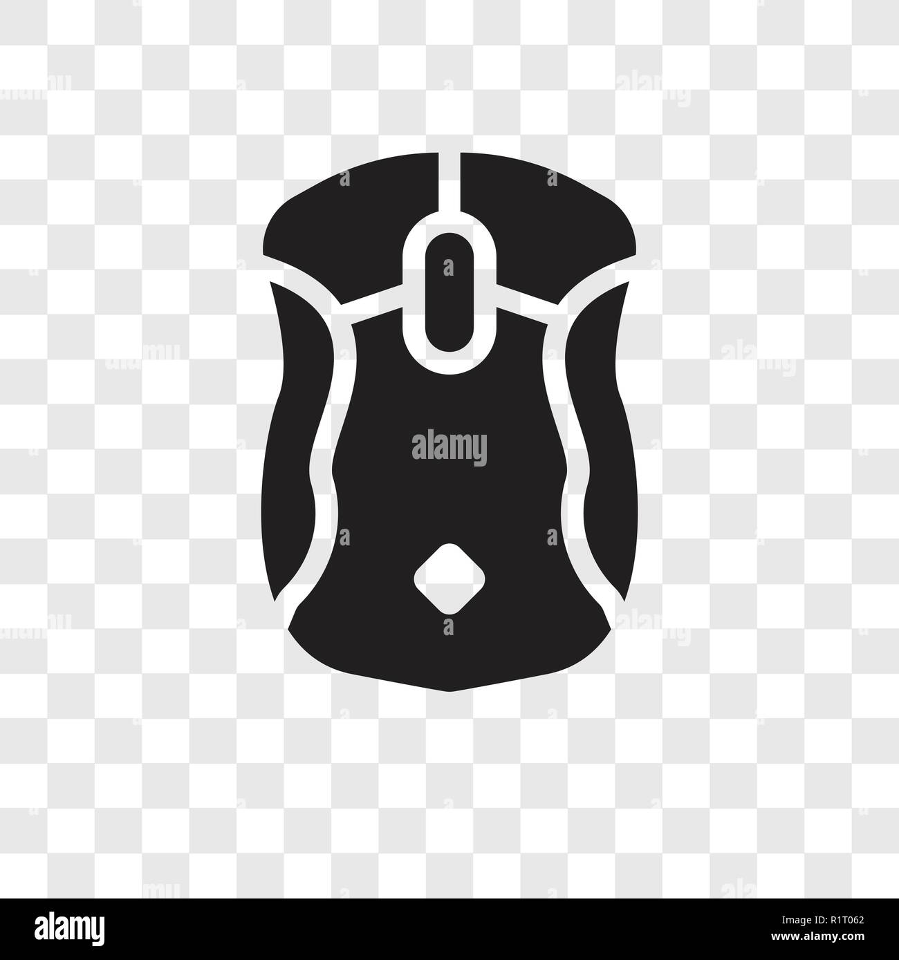 Mouse vector icon isolated on transparent background, Mouse ...