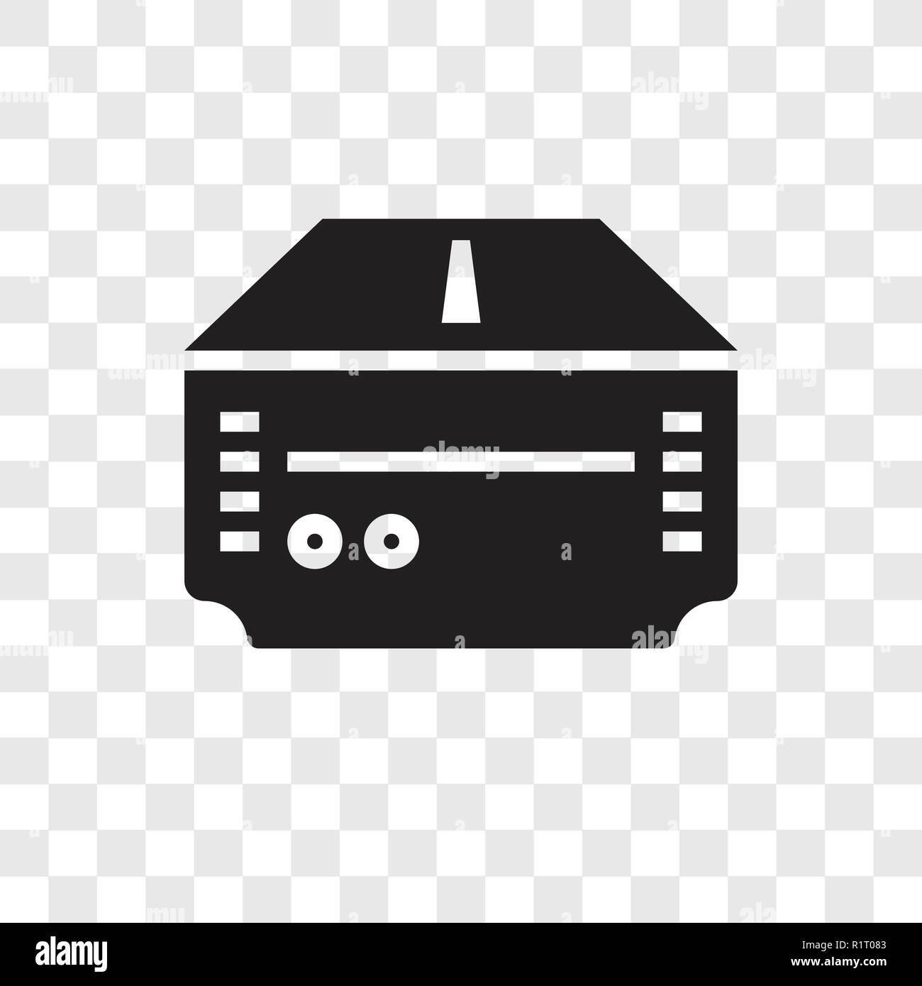 Game console vector icon isolated on transparent background, Game ...