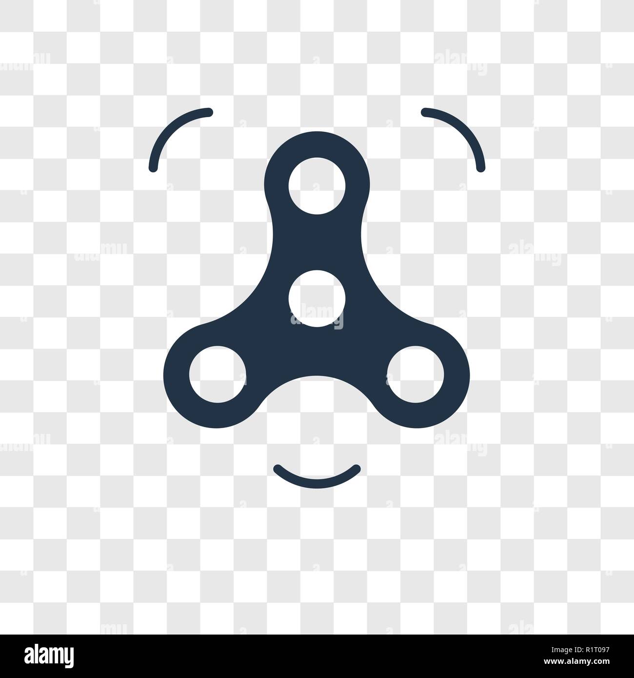 Spinner toy vector icon isolated on transparent background, Spinner toy ...