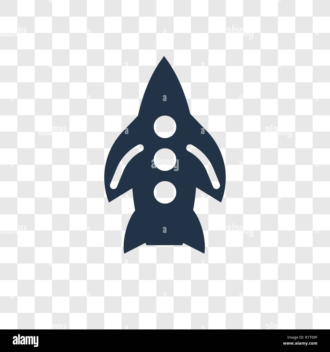 Rocket toy vector icon isolated on transparent background, Rocket toy ...