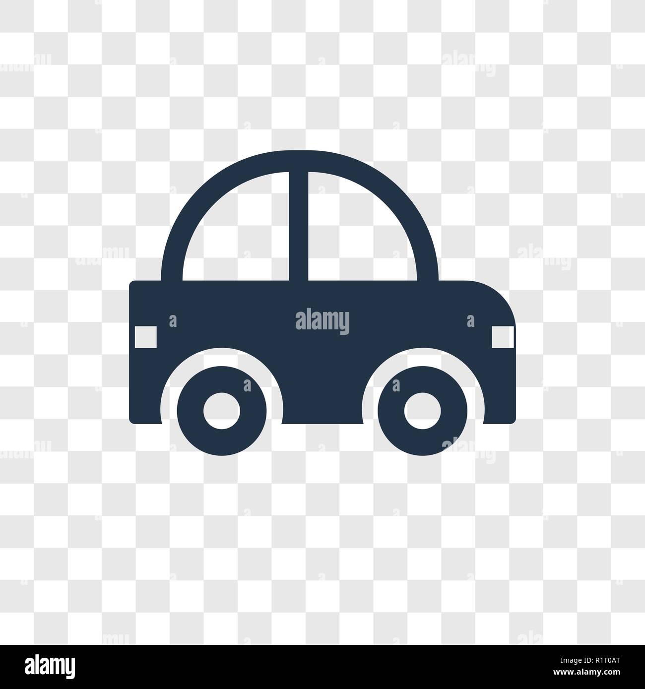 Car toy vector icon isolated on transparent background, Car toy ...