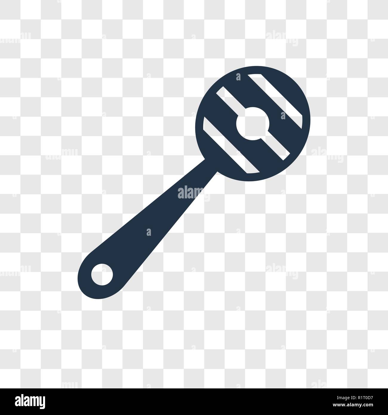 Rattle toy vector icon isolated on transparent background, Rattle toy ...