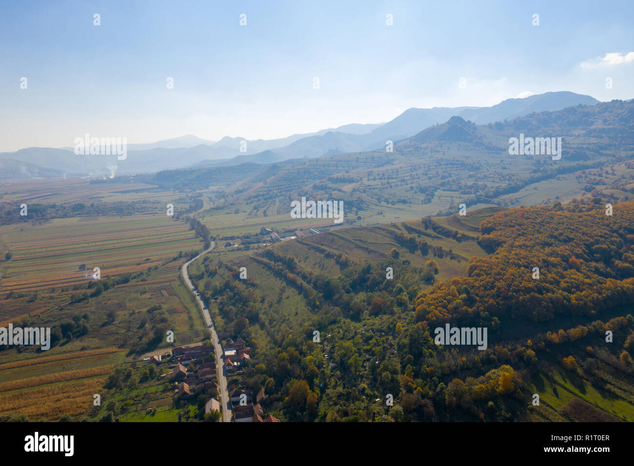Aerial view from height autumn hi-res stock photography and images - Alamy