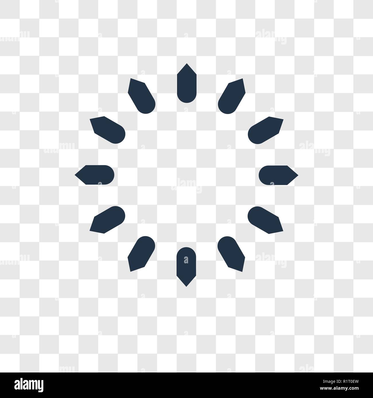 Loading vector icon isolated on transparent background, Loading ...