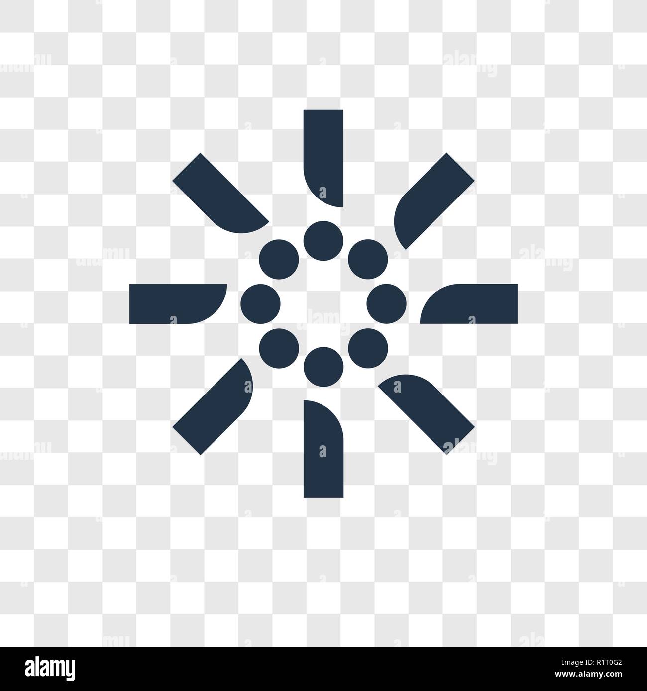 Loading vector icon isolated on transparent background, Loading ...