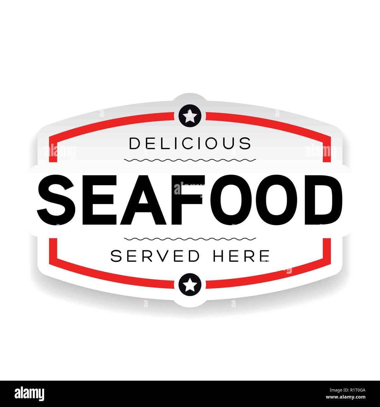 Fresh fish seafood sea Stock Vector Images - Alamy