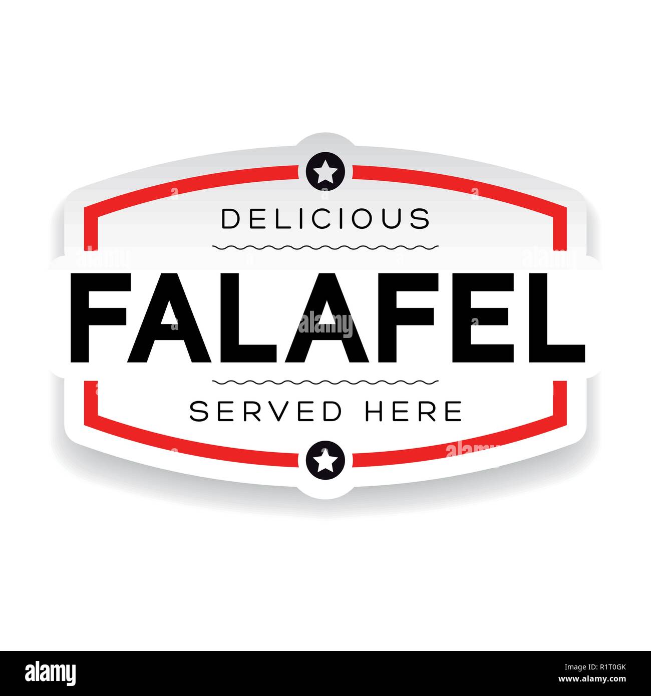 Falafel vintage sign label Stock Vector Image & Art - Alamy