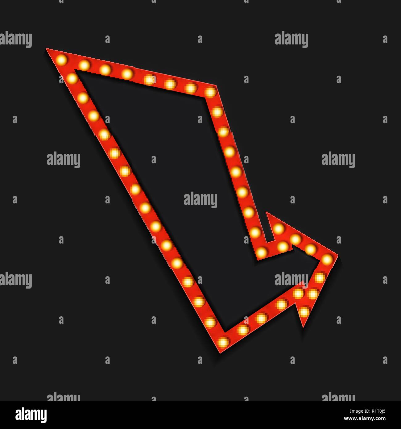 Retro arrow hi-res stock photography and images - Alamy