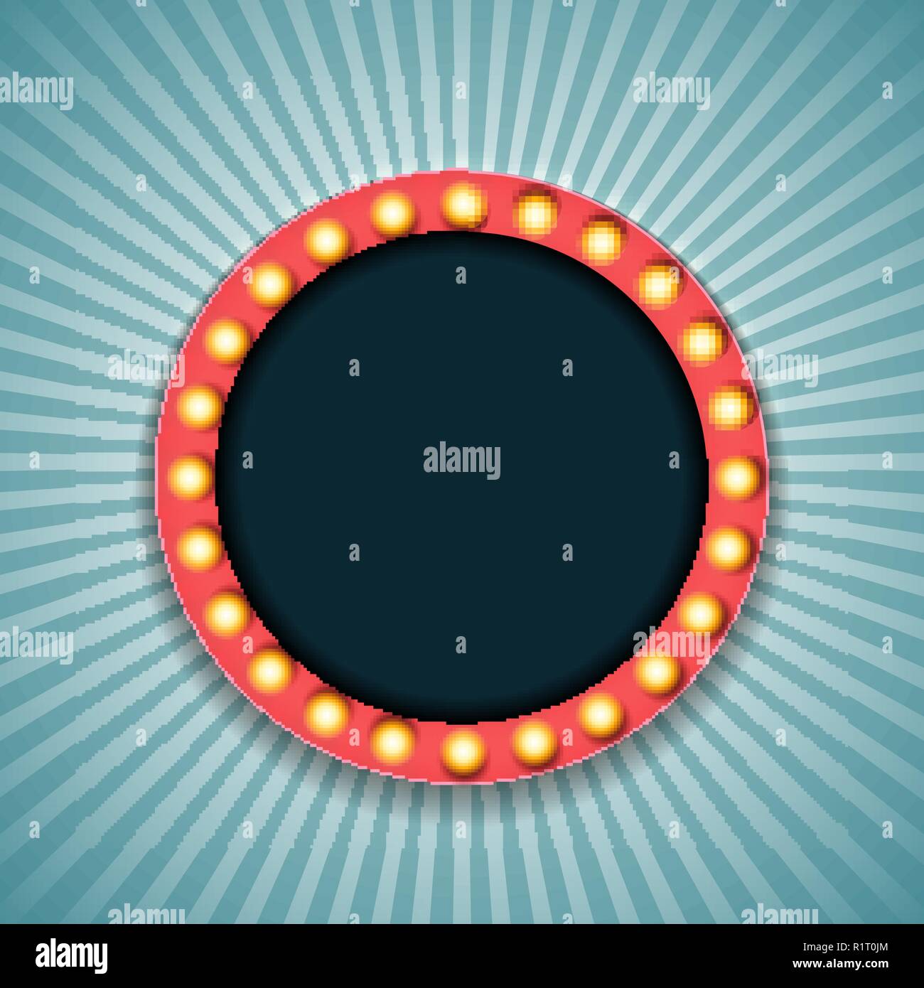 Vintage 3d light retro frame. Vector Illustration Stock Vector Image ...