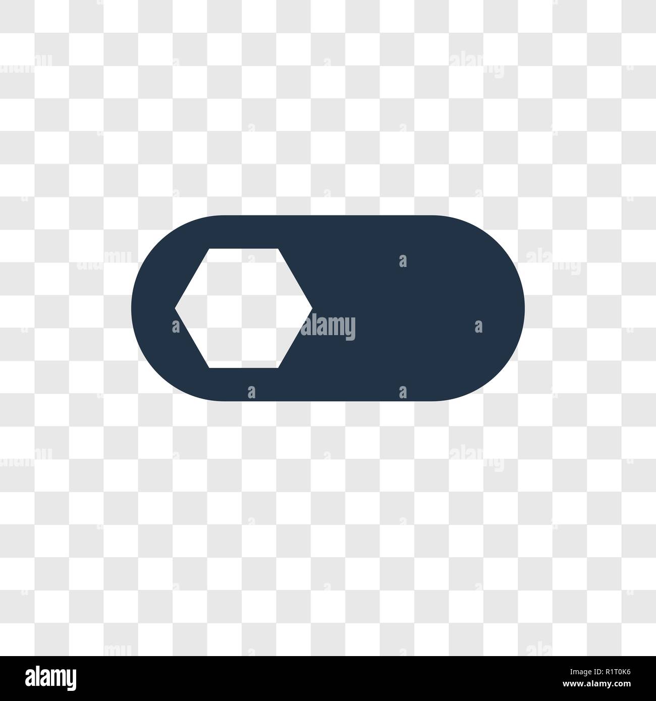 Switch vector icon isolated on transparent background, Switch ...