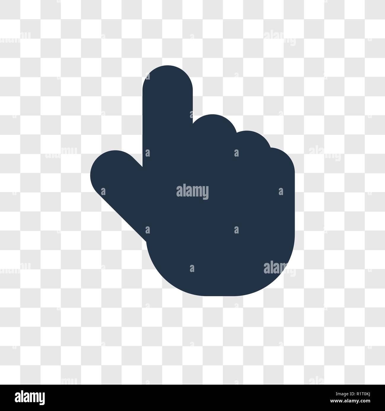 Tap vector icon isolated on transparent background, Tap transparency ...