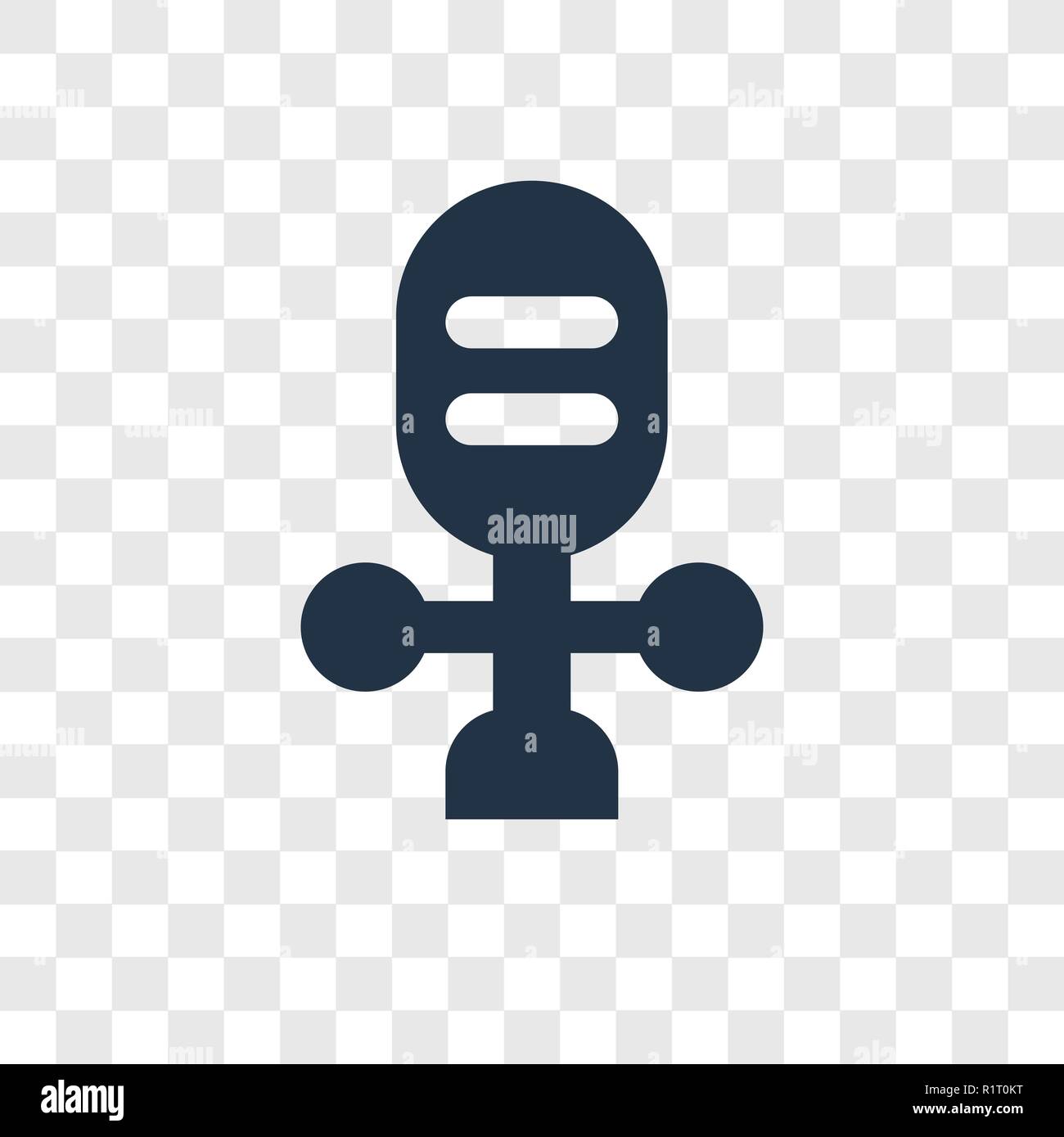 Voice recording vector icon isolated on transparent background, Voice ...