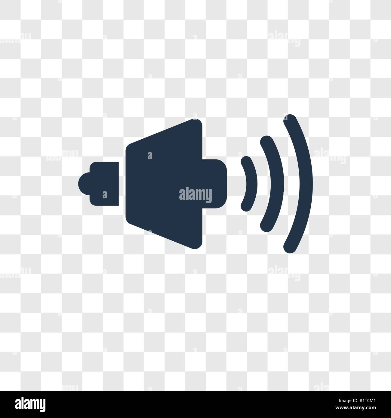 Volume vector icon isolated on transparent background, Volume ...