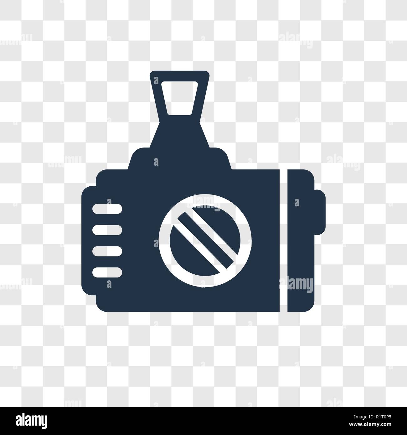 Photographer vector icon isolated on transparent background ...