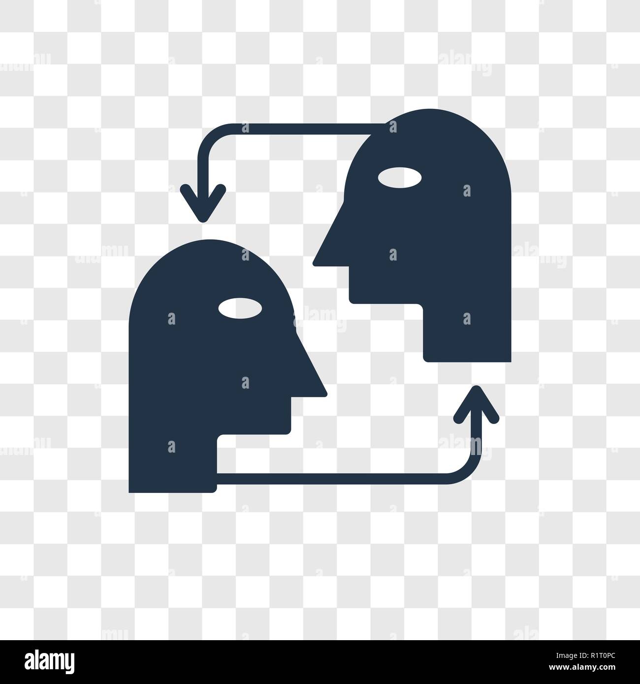 Empathy vector icon isolated on transparent background, Empathy ...