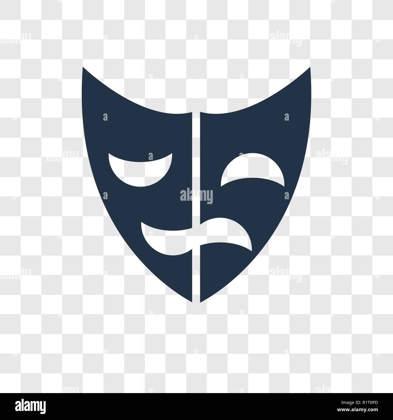 Emotions vector icon isolated on transparent background, Emotions ...